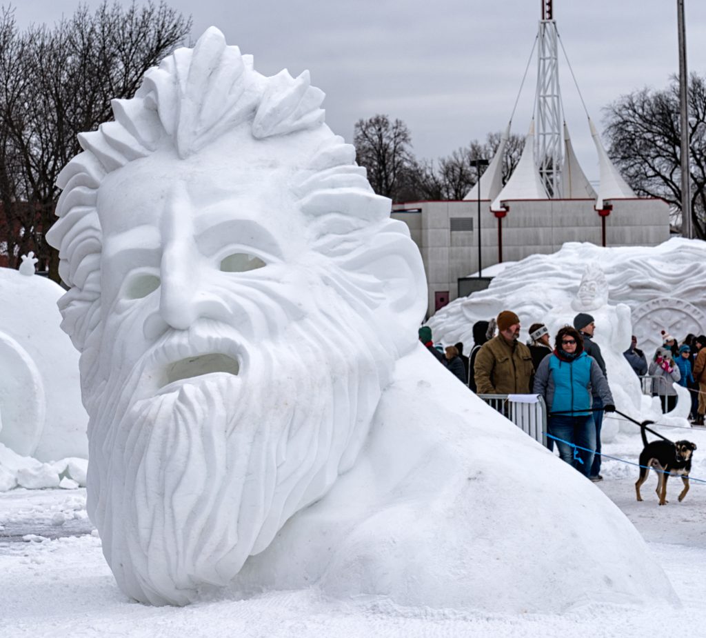 Scary Snow Sculptures